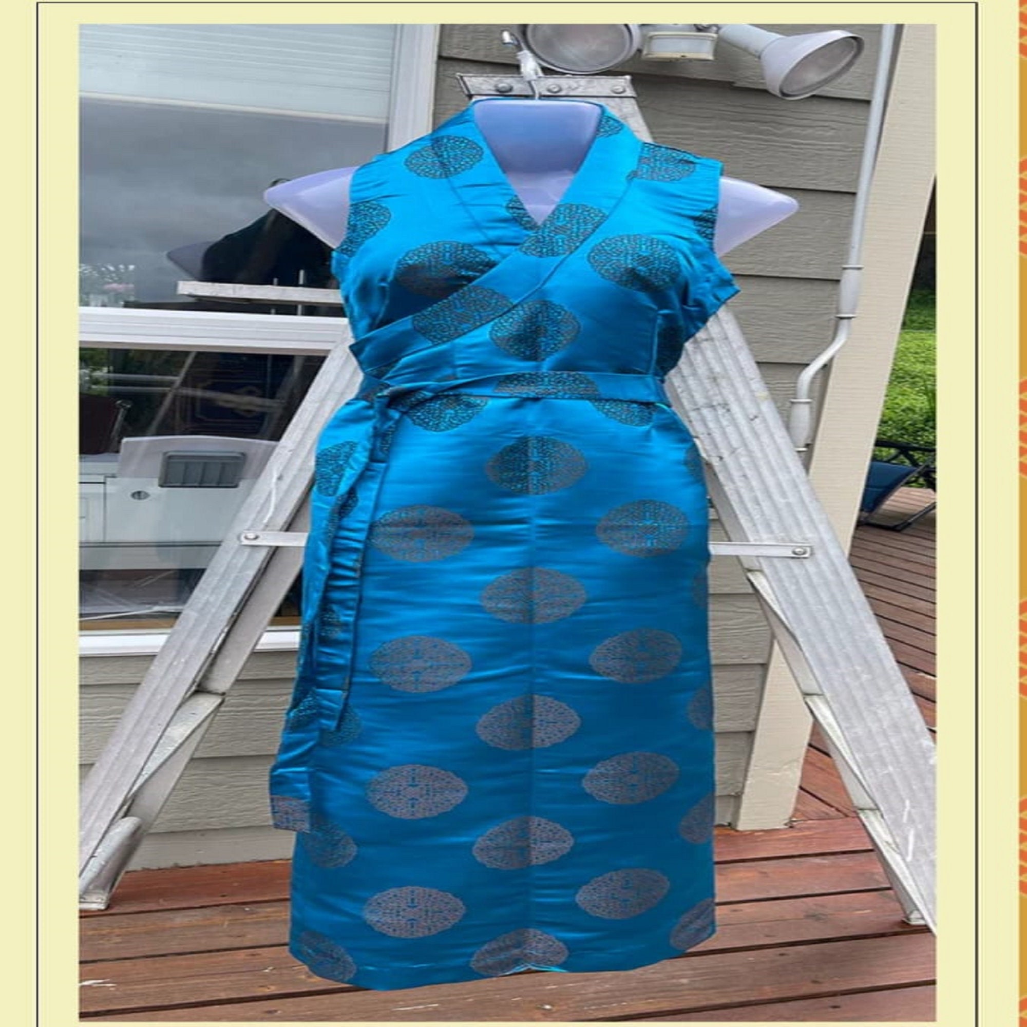 Tibetan Traditional Dress,tibetan Chuba With Attached Blouse,tibetan ...