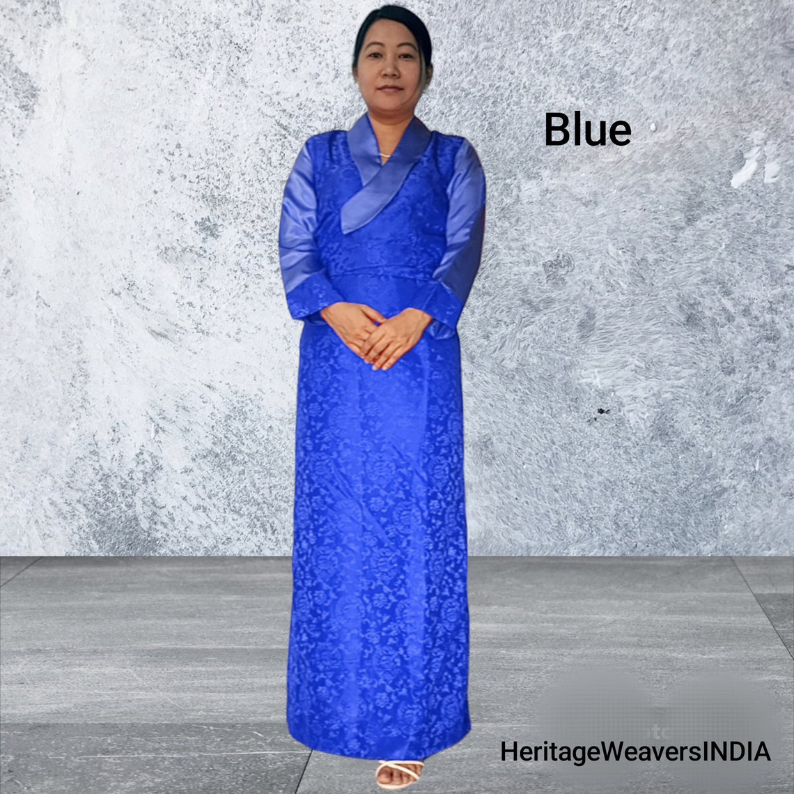 Tibetan Traditional Dress,tibetan Chuba With Attached Blouse,tibetan ...