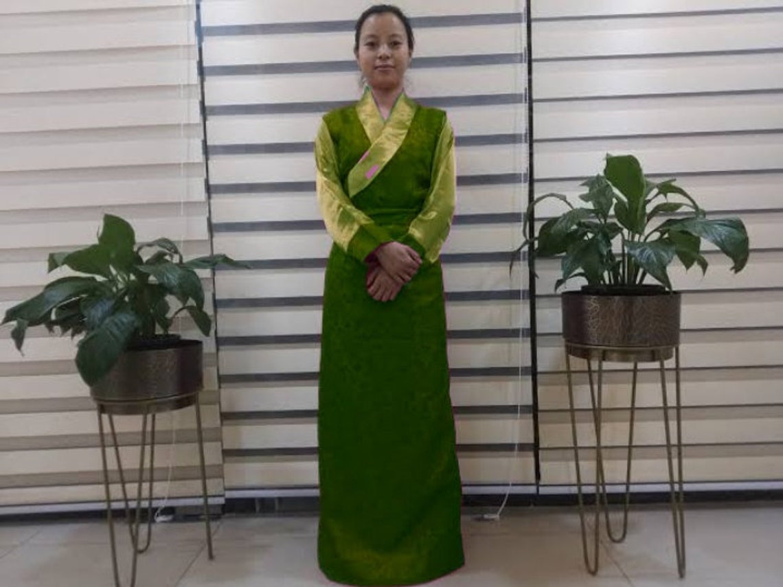 Tibetan Traditional Dress,tibetan Chuba Dress,tibetan Robe,honju ...