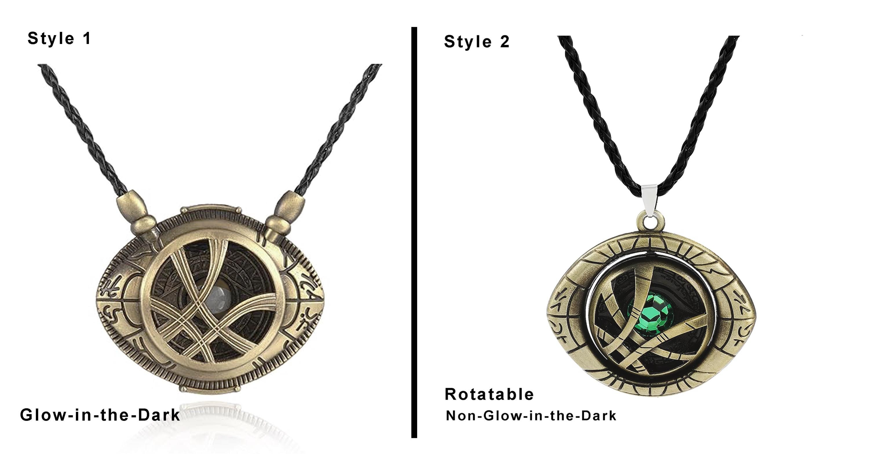 Dr Strange Eye of Agamotto Glow-in-the-dark Necklace Pendant - Free ...