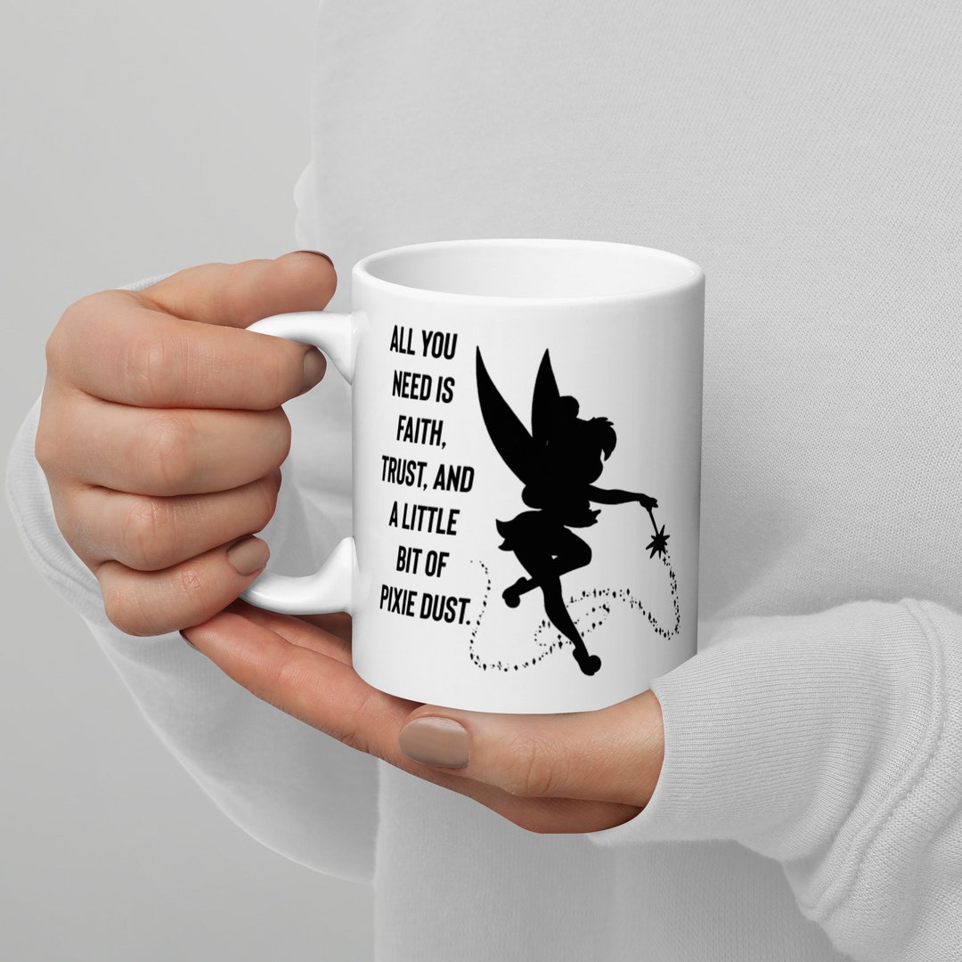 Tinker Bell Mug Peter Pan Movie Mug Disney Vacation Mug Gift for Her ...