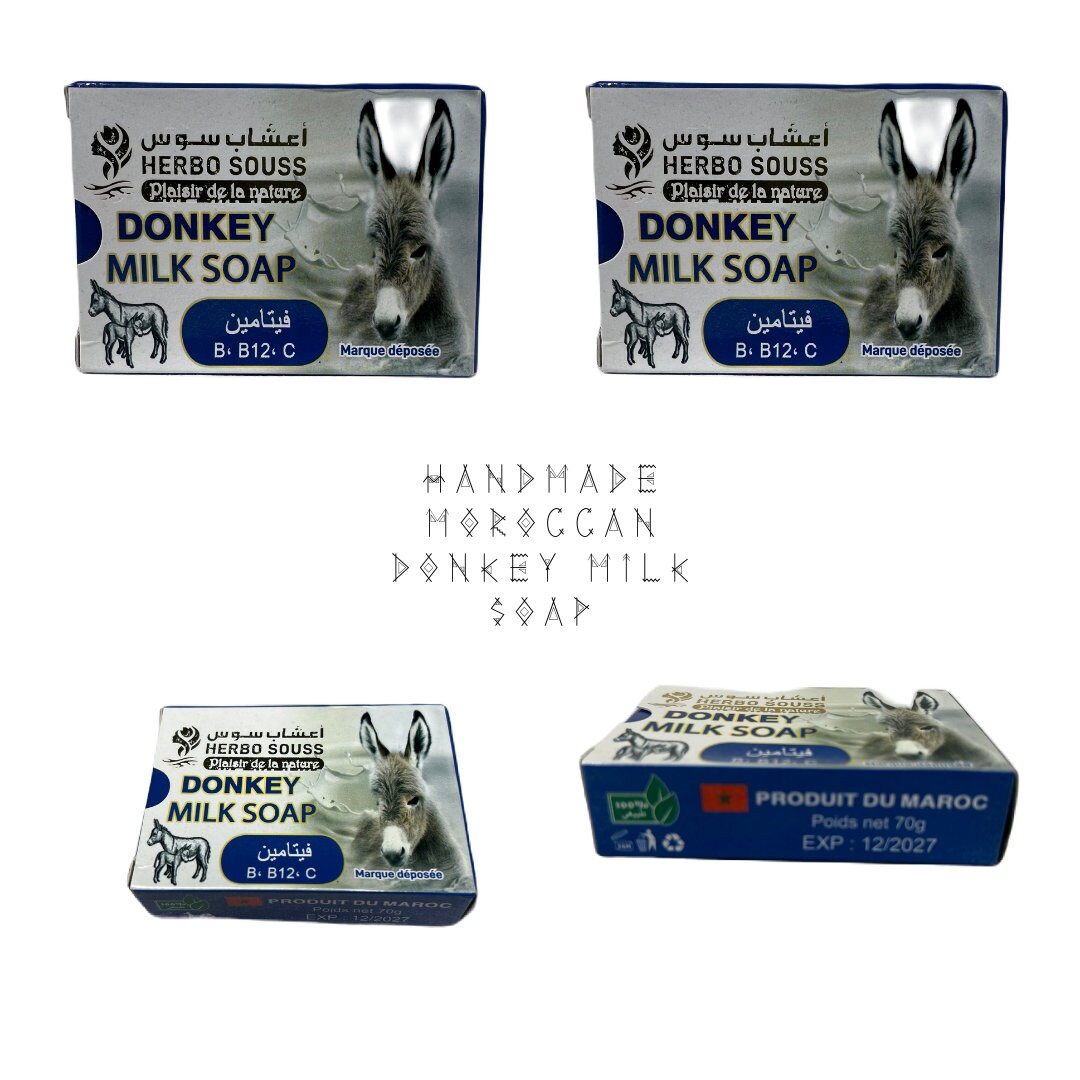 Natural Moroccan Donkey Milk Soap | Nourishing Moisturizing | Pure ...