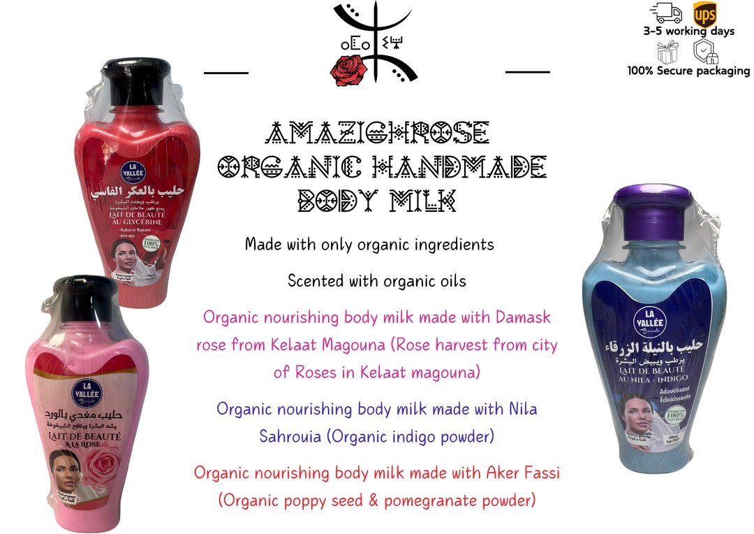 Handmade Organic Body Milk, Moroccan Body Milk With Organic Ingredients ...