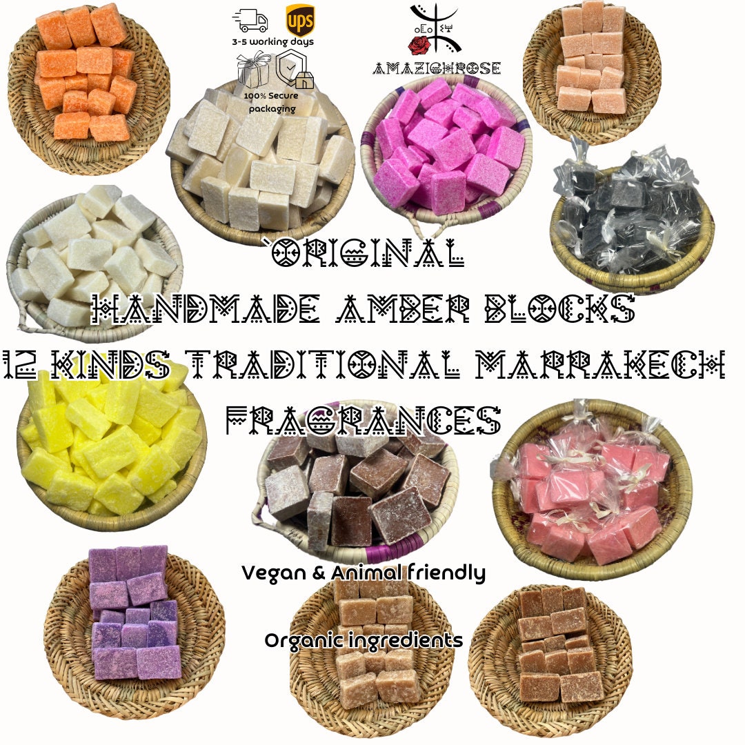 Original Amber Blocks Blend of 12 Strong Original Scent From Marrakesh ...