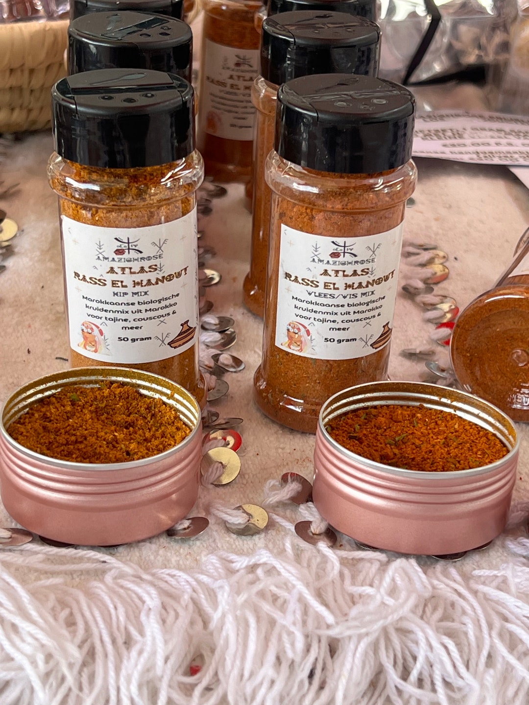 Amazighrose Organic Rass El Hanout Herbs Mix for Chicken/meat & Fish ...