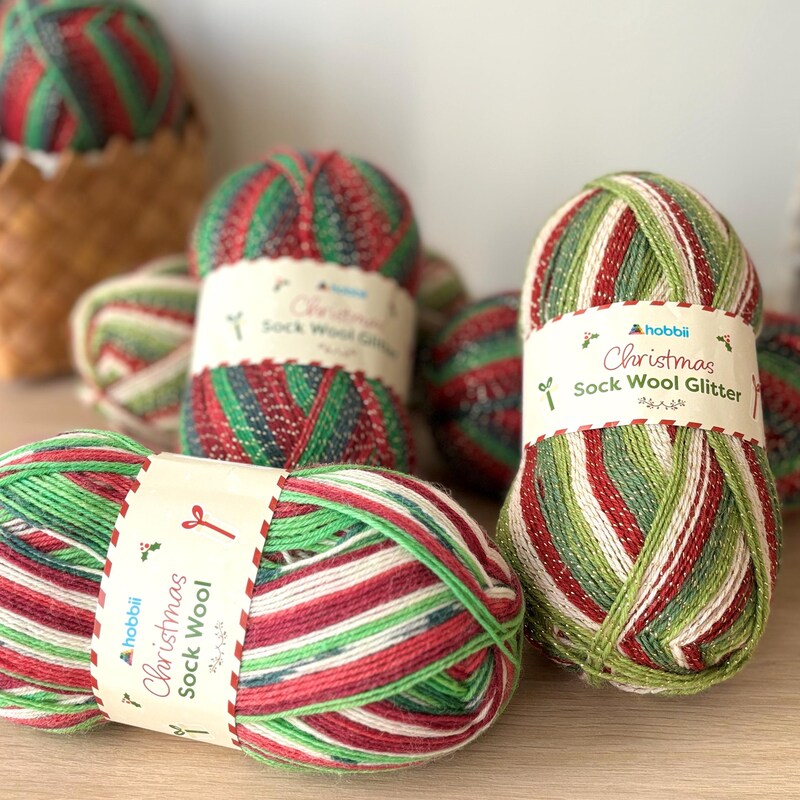 Christmas Sock Yarn - Etsy