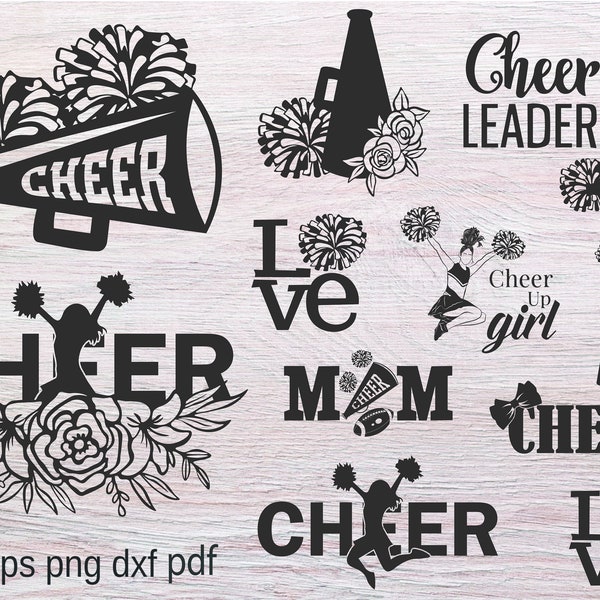 Cheer Word Svg - Etsy