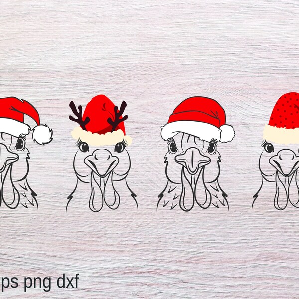 Chicken Christmas - Etsy
