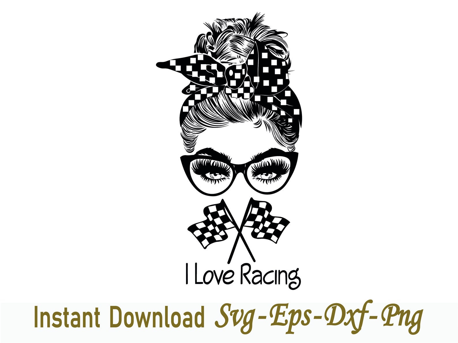 Bundle Messy Bun Racelife svg Racing svg Racing life svg | Etsy