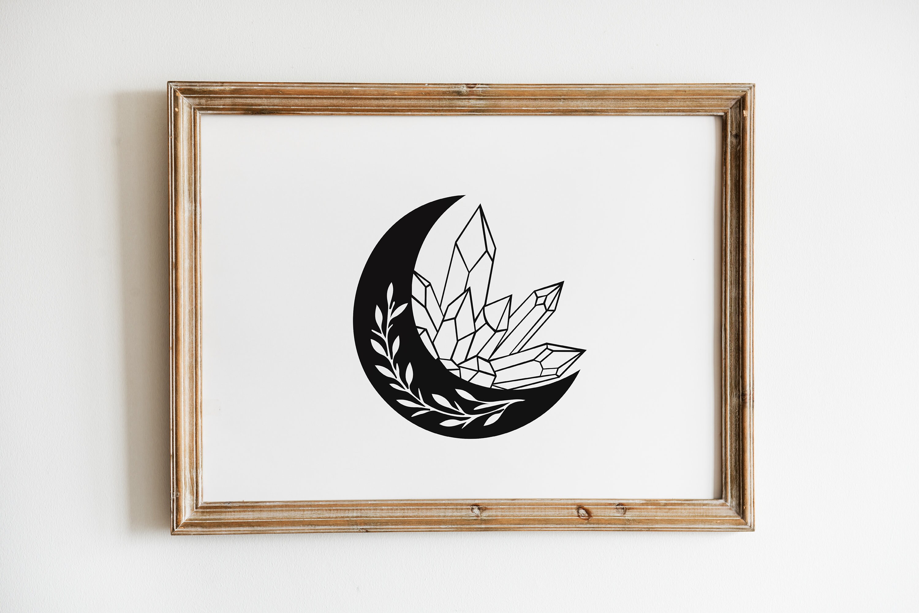 Crystals SVG Files Crystal Cut File Crystal Moon Flowers - Etsy Canada