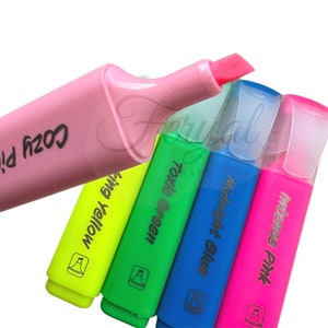 Tiny Pastel Highlighters, Set of 6, Study Pen, Highlighters for ...