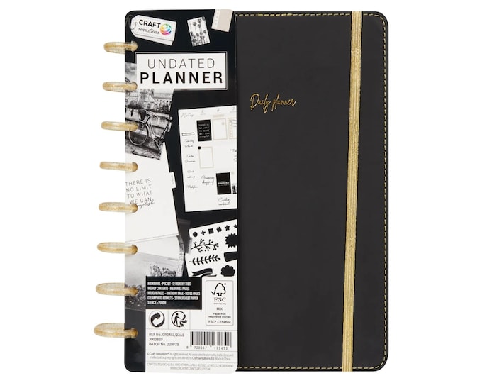 Undated Planner Spiral, Monthly Planner, Undated Sheets, Daily Planner ...