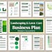 Landscape Business Plan - Lawn Care - Business Plan Template - Business ...