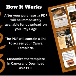 Coffee Shop Business Plan Template Café Business Plan Canva & Microsoft ...