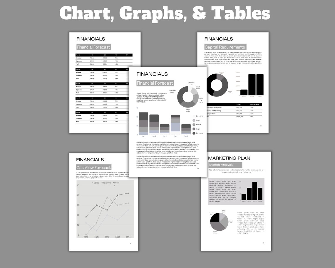 Small Business Plan Template for Start up Business Editable Canva ...