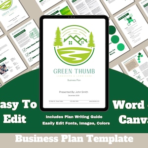 Landscape Business Plan - Lawn Care - Business Plan Template - Business ...