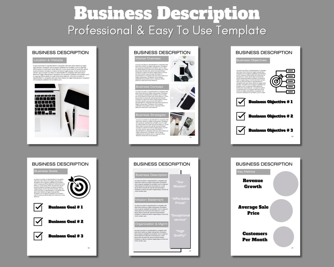 Small Business Plan Template for Start up Business Editable Canva ...