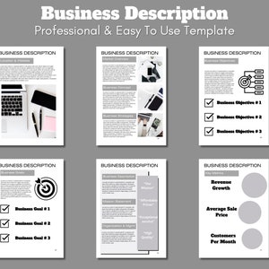 Small Business Plan Template for Start up Business Editable Canva ...