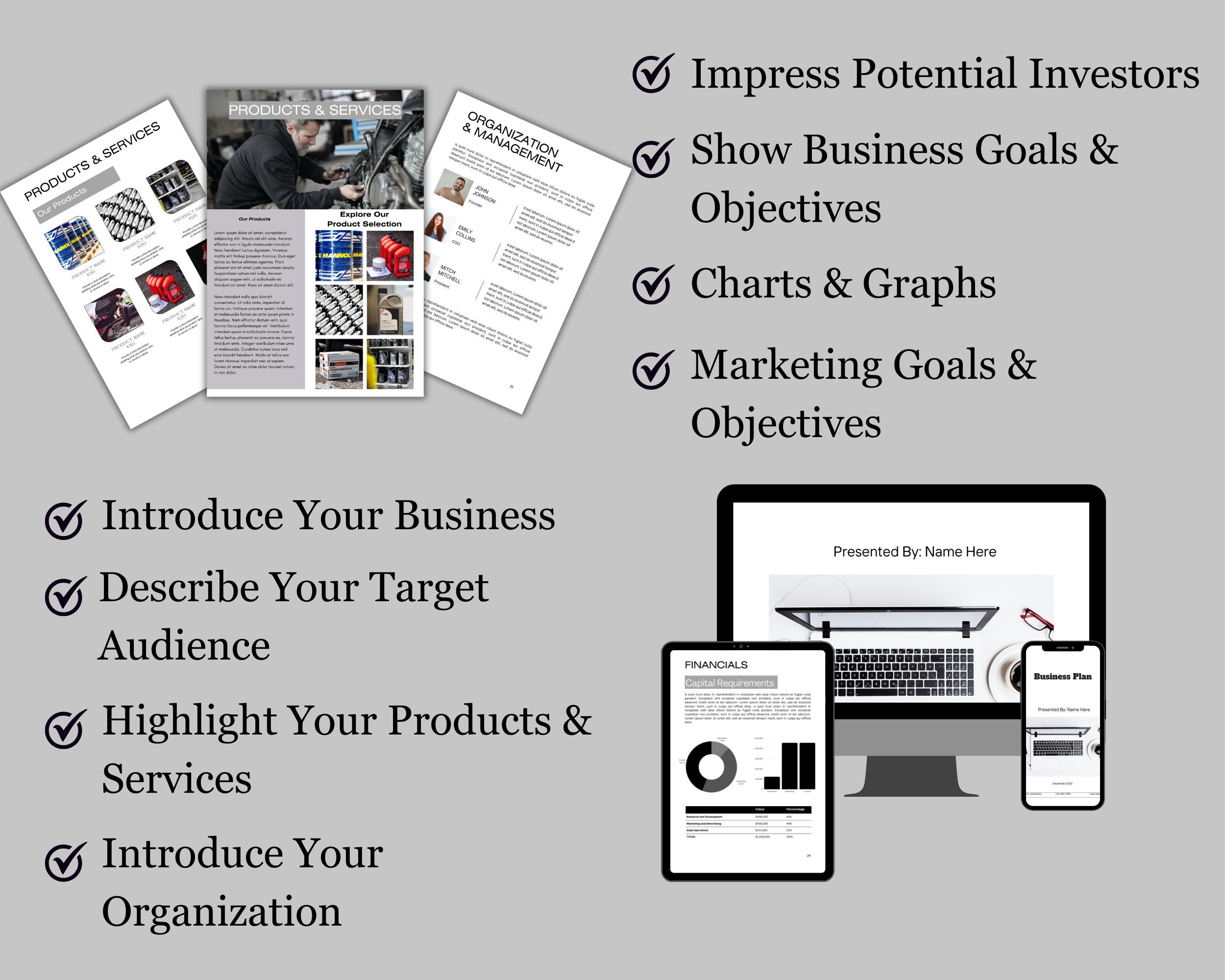 Small Business Plan Template | Small Business Planner Printable | Start ...