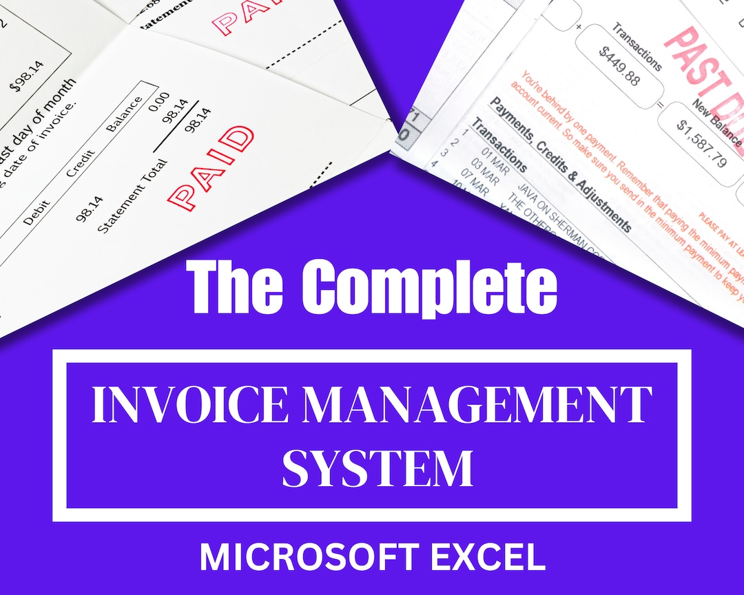 Invoice Template Invoice Management System Invoice Creator Microsoft Excel Invoice 