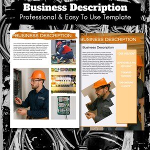 Electrician Business Plan Template for Canva and Word (instant Download ...