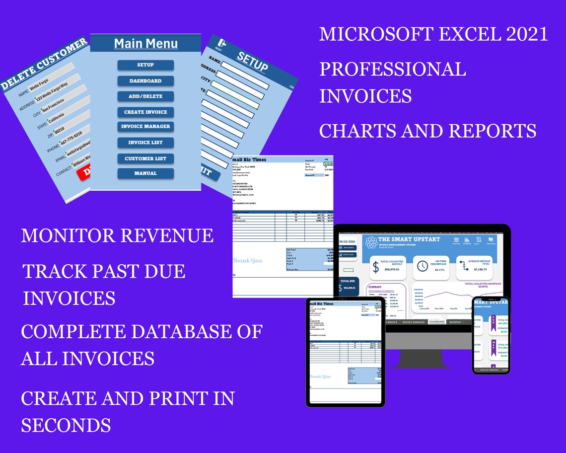 Invoice Template Invoice Management System Invoice Creator Microsoft ...