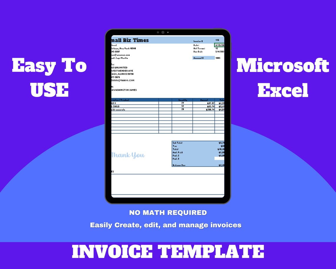 Invoice Template - Invoice Management System - Invoice Creator ...