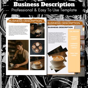 Coffee Shop Business Plan Template Café Business Plan Canva & Microsoft ...