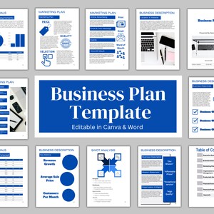 Business Plan Bundle Business Plan Template - Canva - Invoice Tracker ...