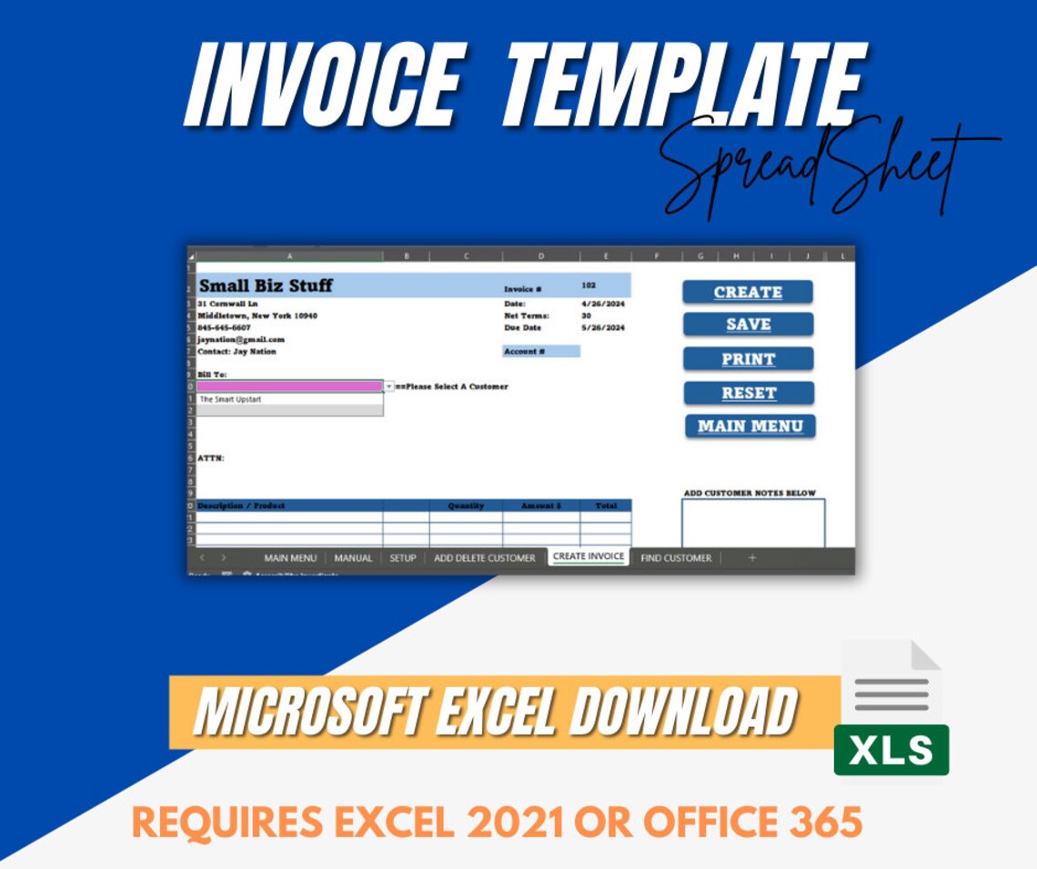 Invoice Management System for Small Business - Invoice Template ...