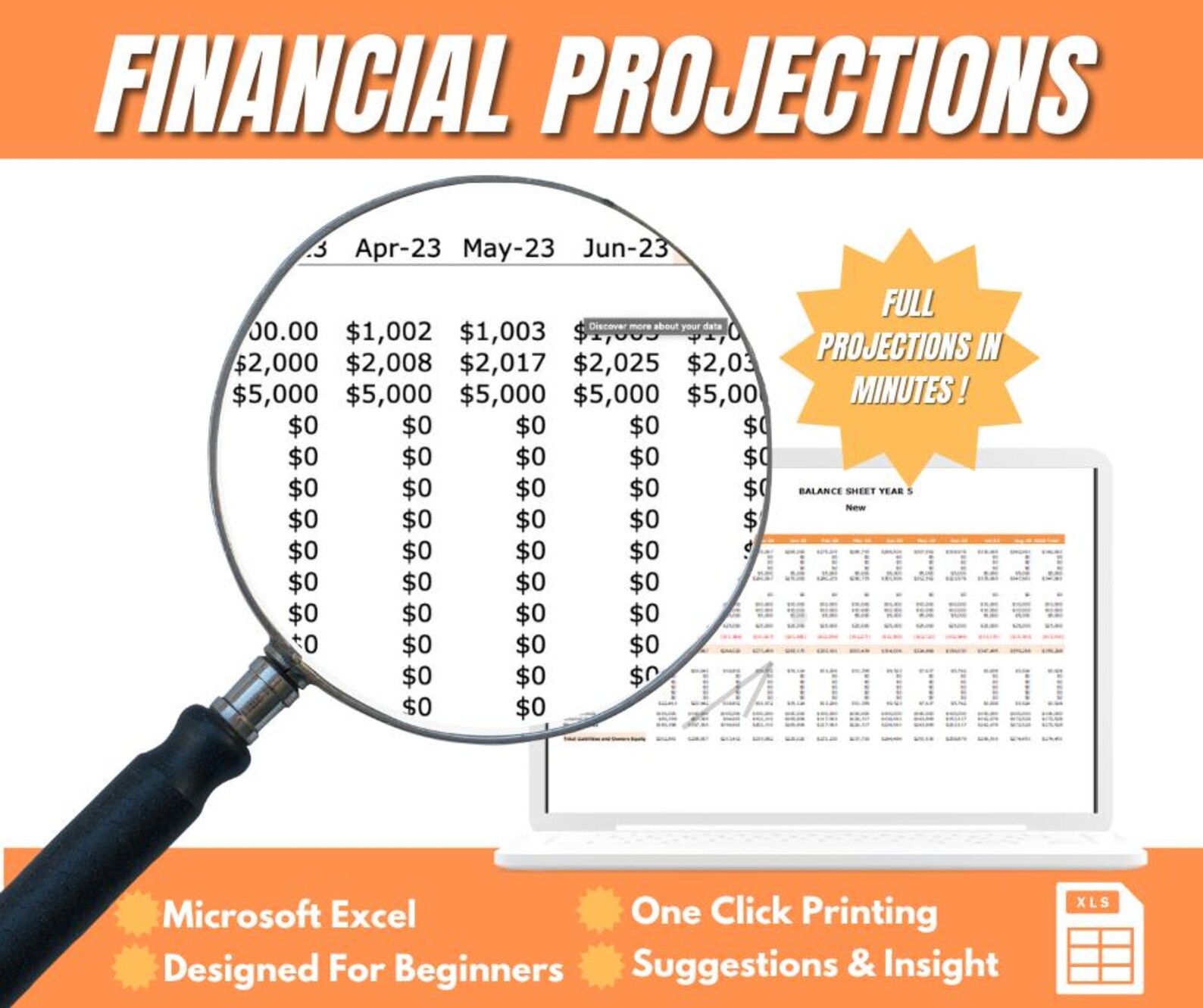 Financial Projections Spreadsheet - for Start-up or Existing Business ...