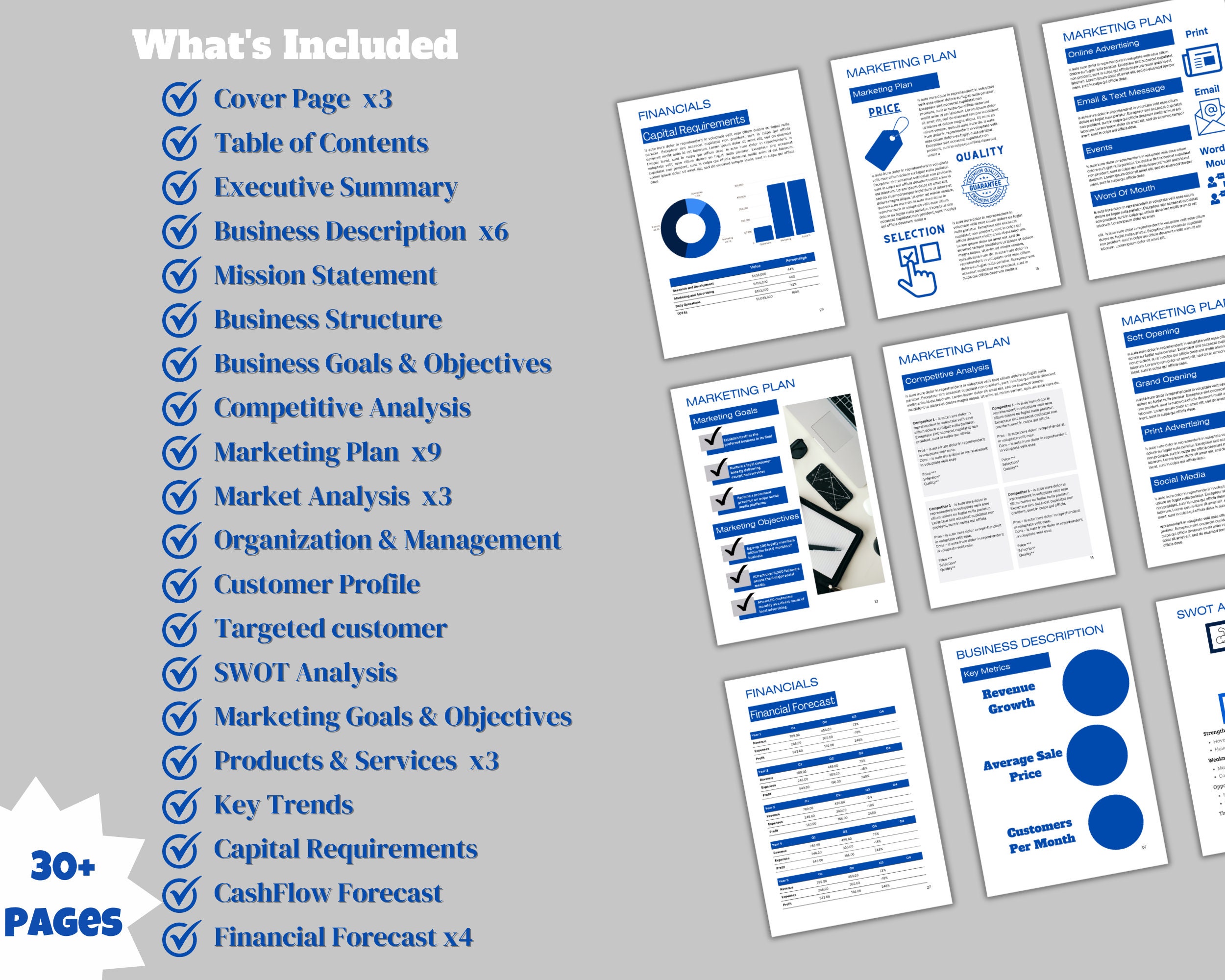 Business Plan Bundle Business Plan Template - Canva - Invoice Tracker ...