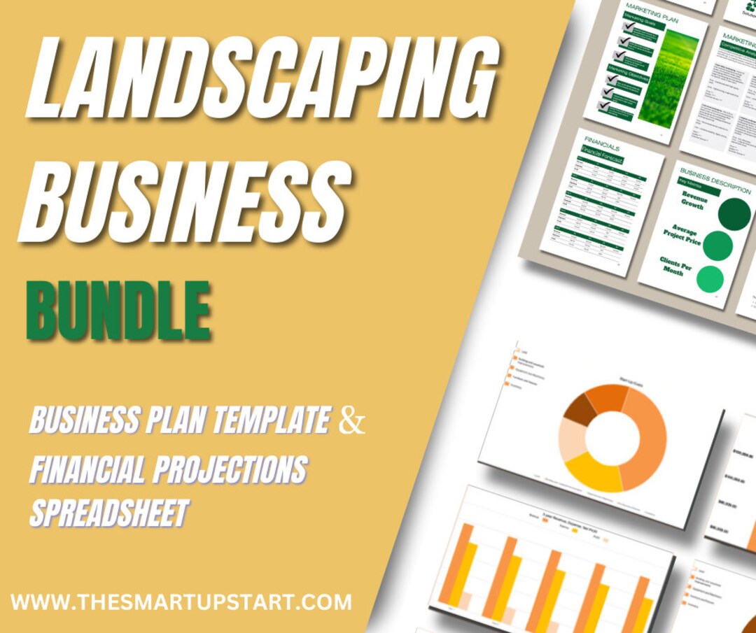 Landscaping Business Bundle Business Plan and Financial Projections ...