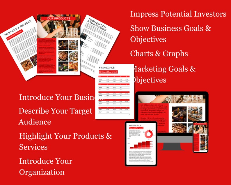 Sports Bar and Restaurant Business Plan Template - Instant Download ...