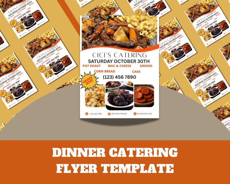 Soul Food Dinner Fundraiser Flyer Template: Editable Canva Design - Etsy