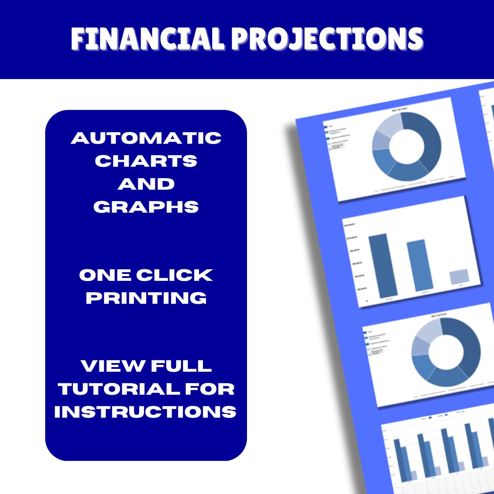 Business Plan Financial Projections Spreadsheet Template for Beginners ...