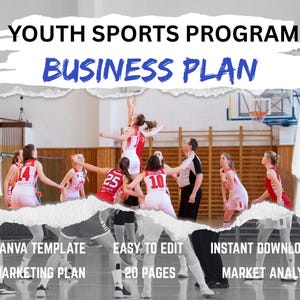 Nonprofit Youth Sports Program Business Plan Template (canva & Word) - Etsy