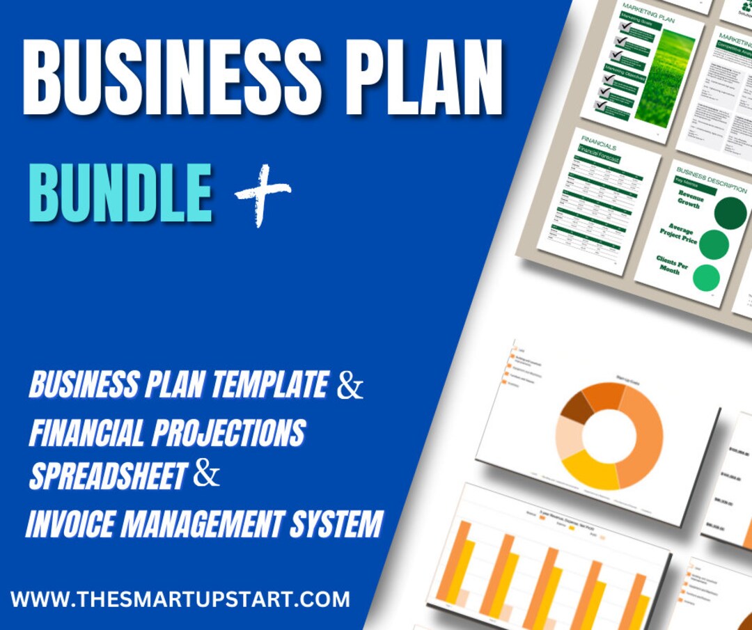 Business Plan Bundle Business Plan Template - Canva - Invoice Tracker ...