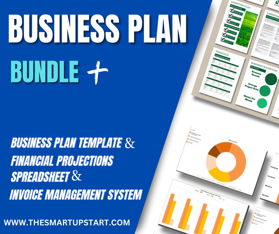 Business Plan Bundle Business Plan Template - Canva - Invoice Tracker ...