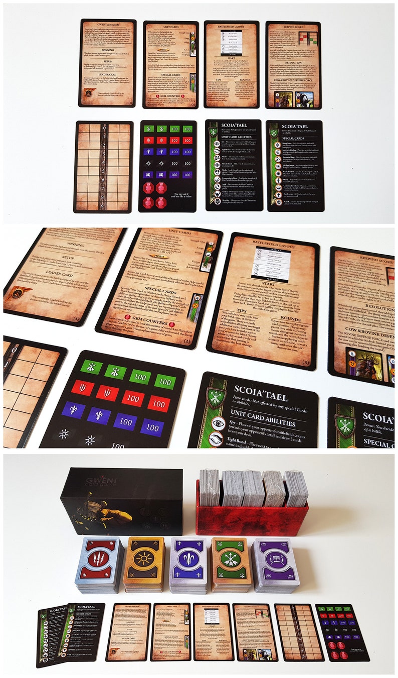 429 Premium Gwent Cards for the Witcher English Full Complete Set All 5 ...