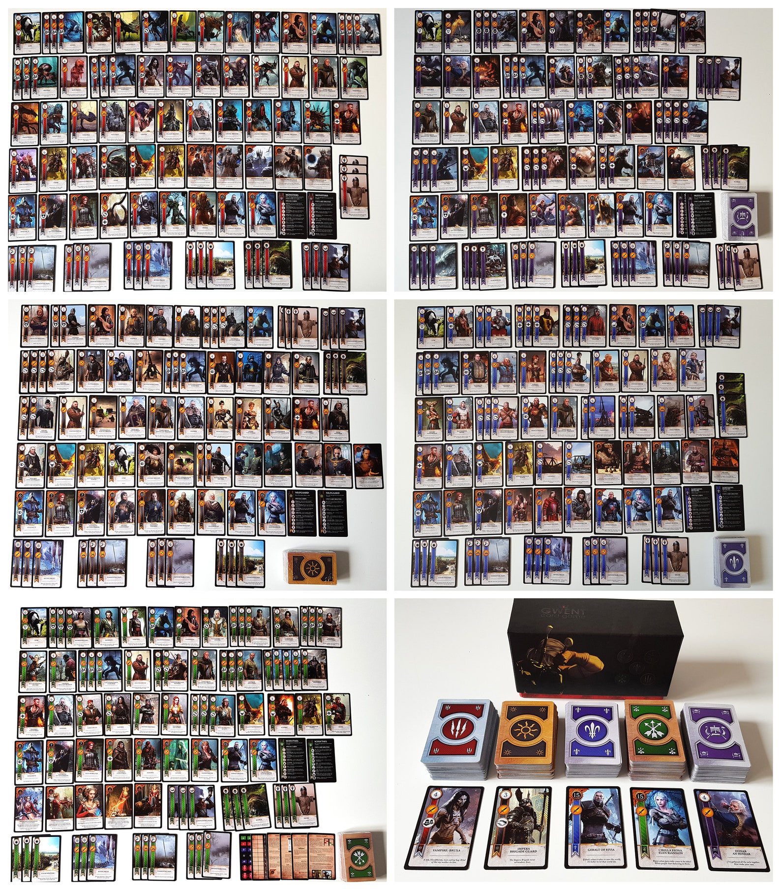 429 Premium Gwent Cards English Full Complete Set All 5 Decks Gwynt New ...