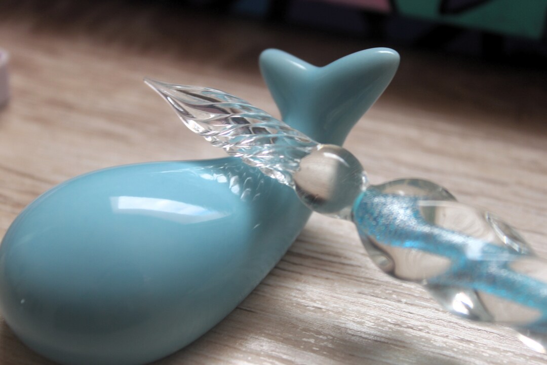 Handmade Glass Calligraphy Pen, Glass Pen, Gift for Friend, Glass Dip ...
