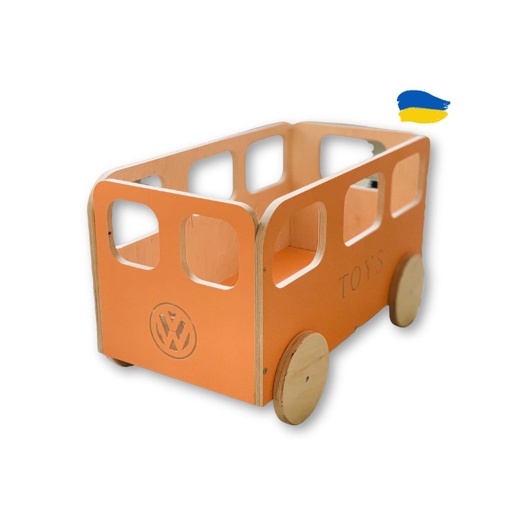 Montessori Toy Box in Volkswagen Transporter T1 Design - Etsy