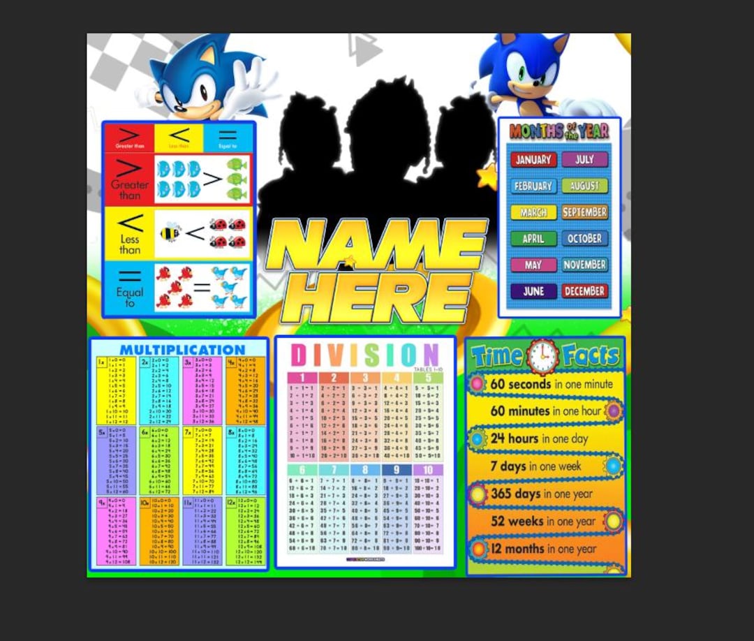 Sonic Learning Table Design - Etsy