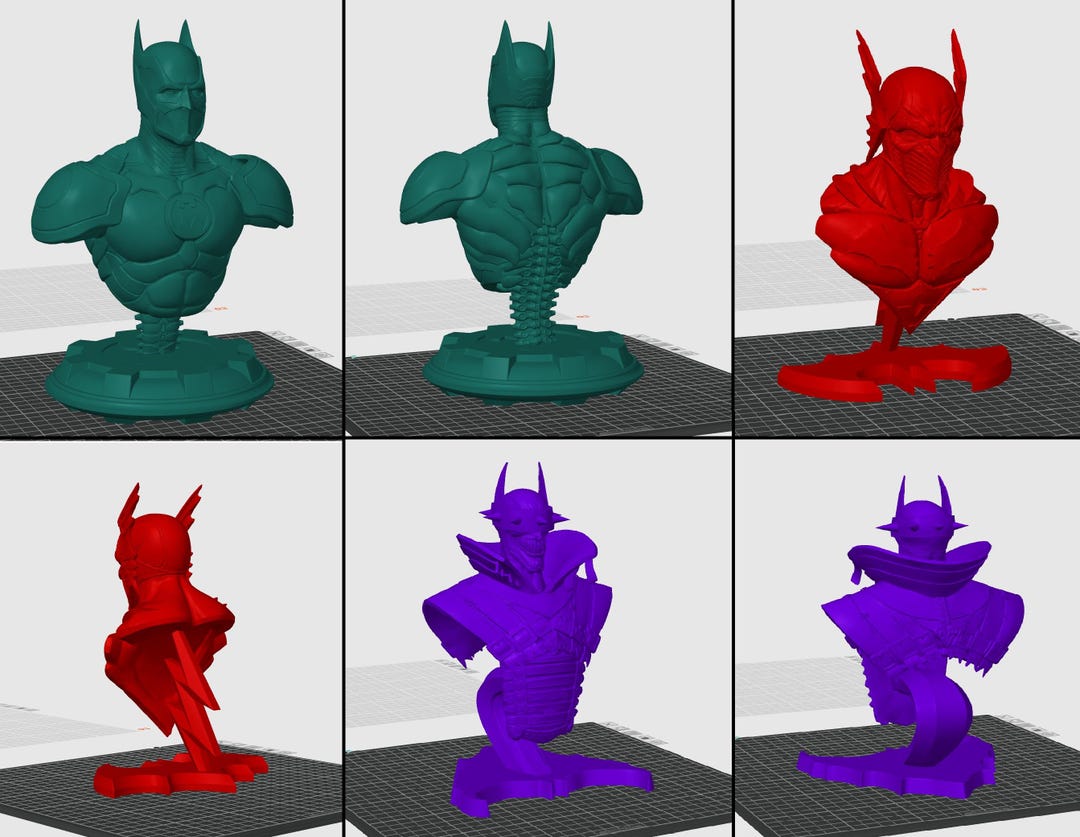 Batman Bust Combo - 3D Stl File - Digital Only - Etsy