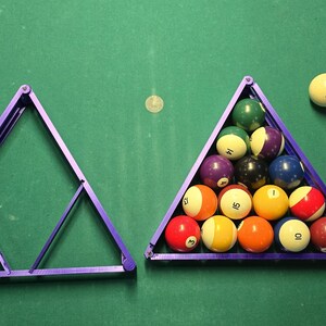 8 and 9 Ball Foldable Pool Ball Rack - Foldable Pool Triangle - 3D ...