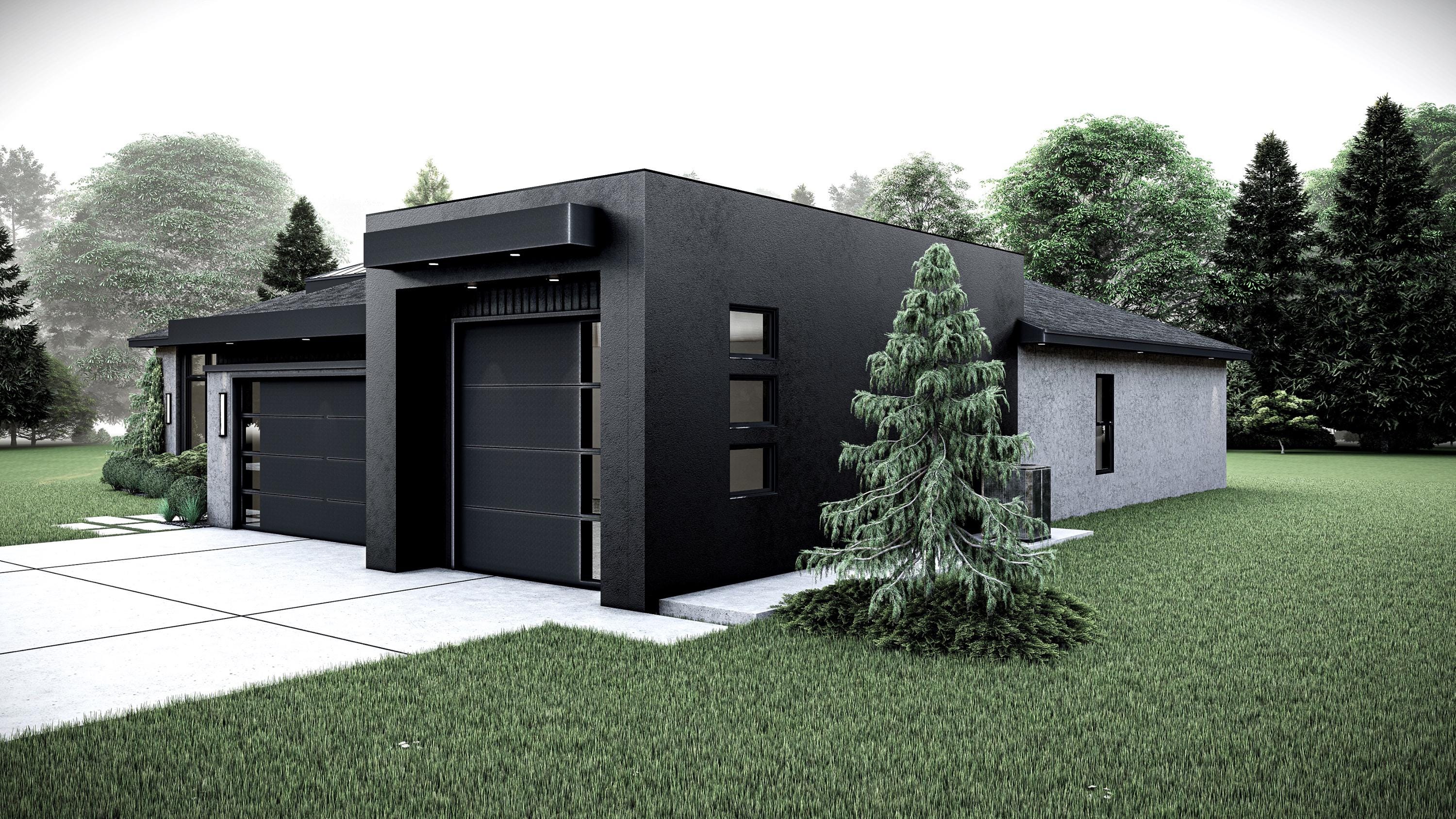 Modern House #2 - Stl Digital File. 3D Model of the House - Etsy