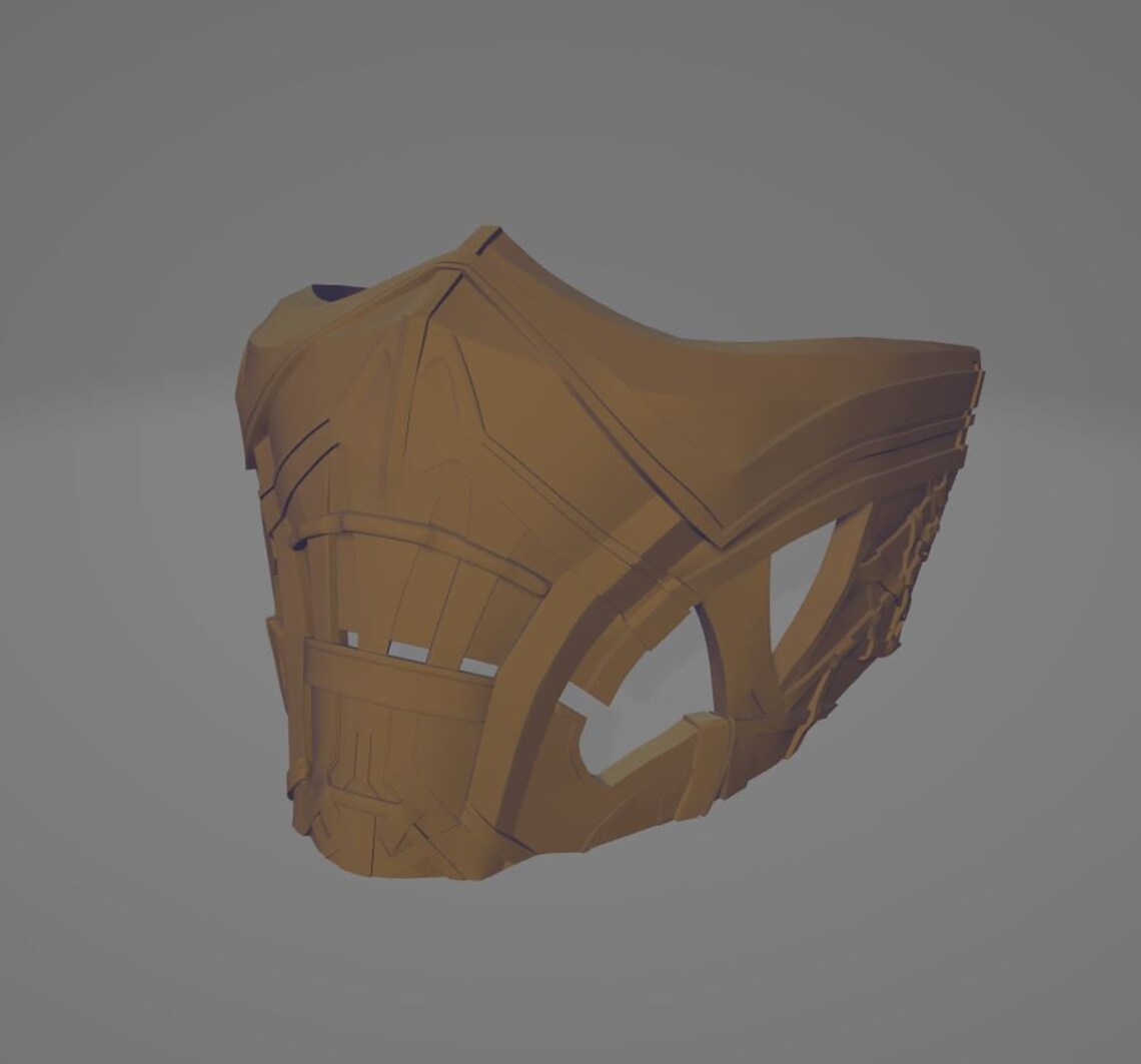 Mortal Kombat 2021 - Scorpio Mask - Stl File - This is a Digital File ...