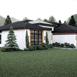 Modern House #2 - Stl Digital File. 3D Model of the House - Etsy