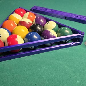 8 and 9 Ball Foldable Pool Ball Rack - Foldable Pool Triangle - 3D ...